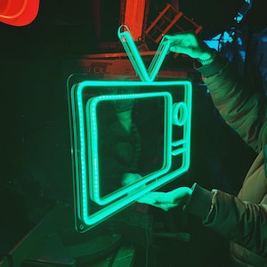 Retro TV Led Neon Sign - Perfect Vintage Décor for 90s Party - Etsy