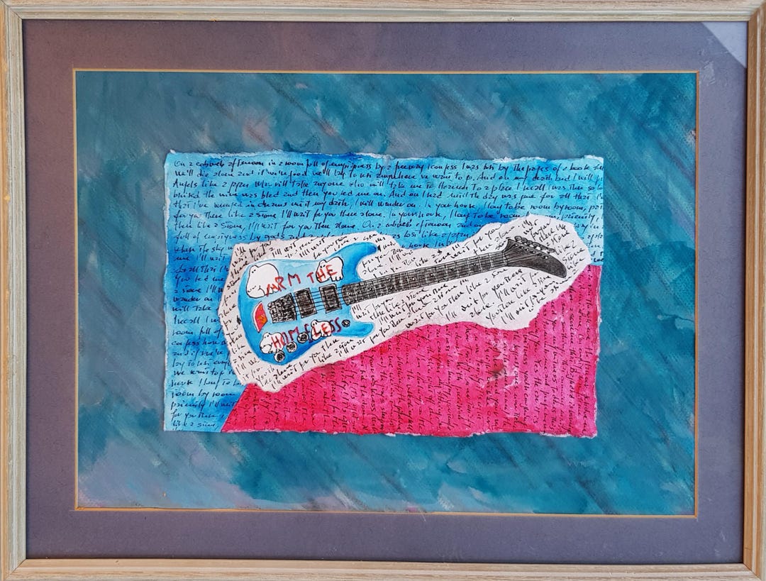 Tom Morello's Arm the Homeless Guitar Art Print, Guitarist and Composer ...