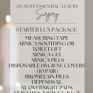 Complete Post-surgery Care Kit - BBL & Lipo 360 Recovery Essentials ...