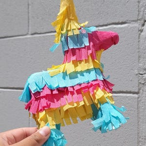 Mini Piñata Kit | Handmade Burro Donkey Mache| DIY Kit | Mexican Party ...