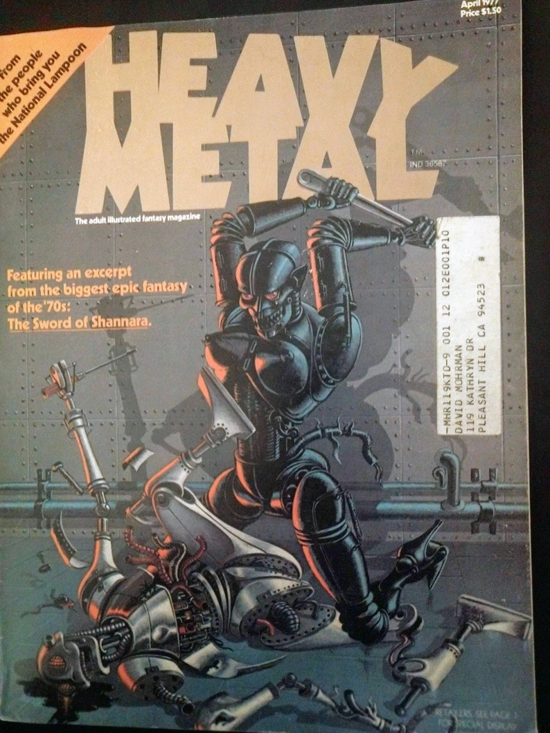 Heavy Metal Magazine 1 April 1977 VF Moebius Richard Corben - Etsy.de