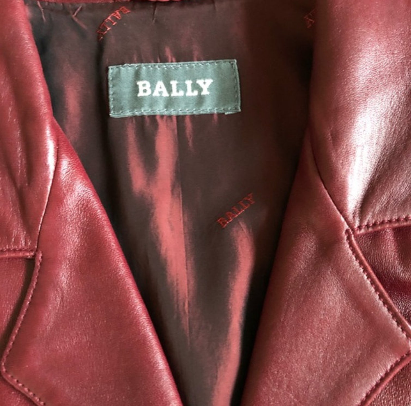 Bally Leather Jacket Made in Italy - Etsy