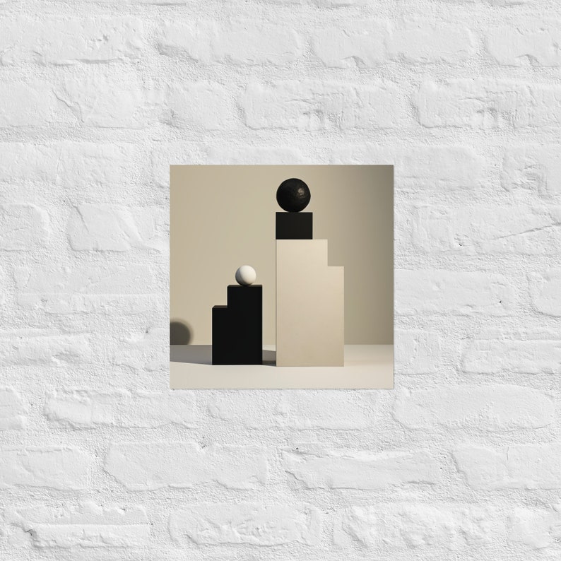 Balance in Asymmetry Poster - Etsy