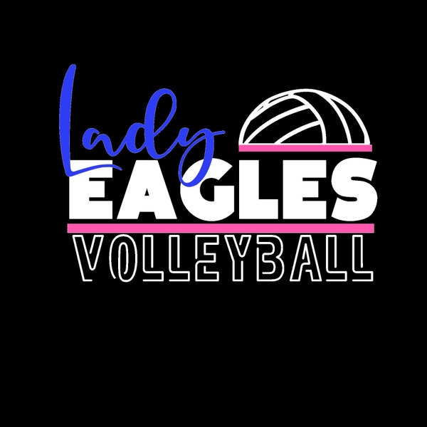 Eagles Volleyball Svg - Etsy
