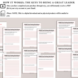 Digital SMART Goal Setting Worksheet, Productivity Planner Printable ...