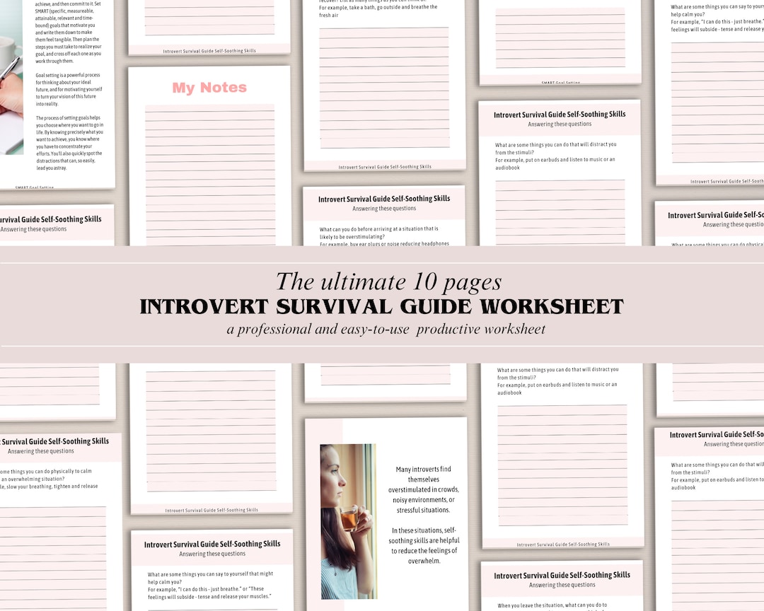 Self-discovery Introvert Workbook, Empowerment Journal, Coping Skills Planner - Etsy