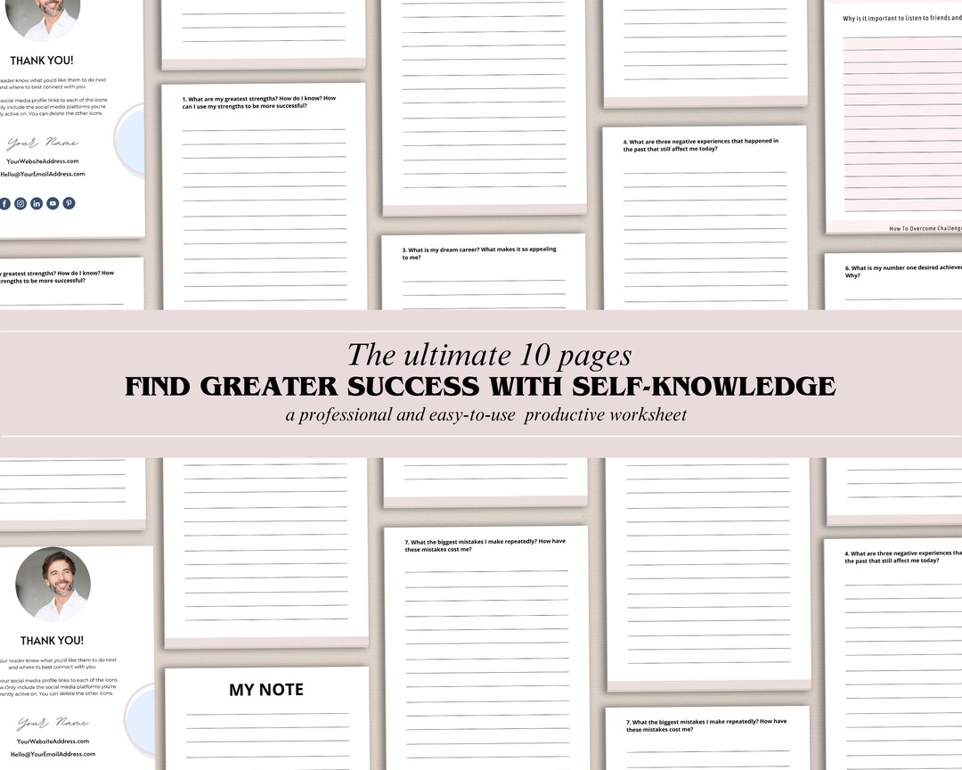 Daily Self-reflection Planner, Empowerment Journal, Self-exploration ...
