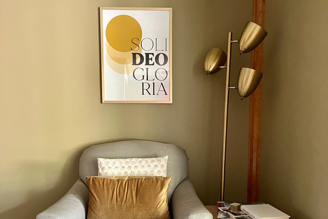Soli Deo Gloria - Modern - Minimalist - Graphic Art - Word Print - Wall ...