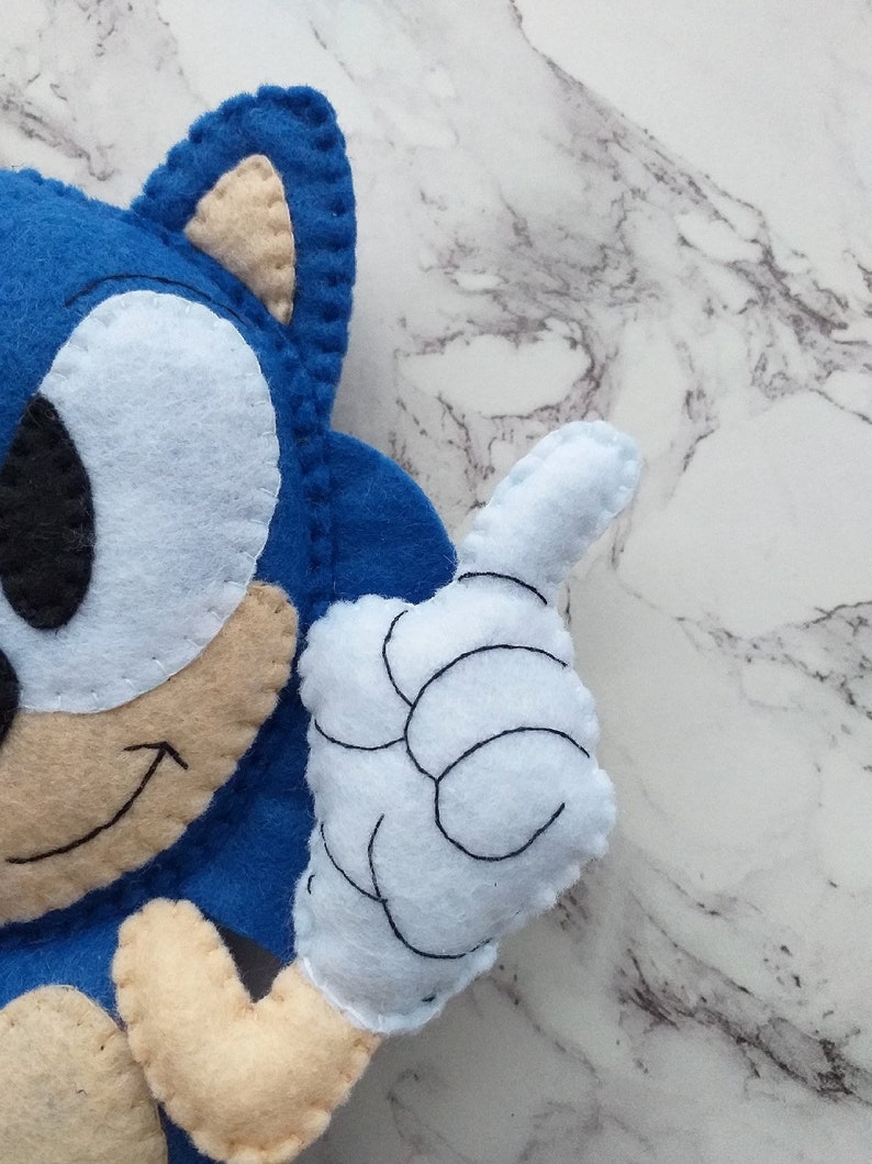 Sonic the hedgehog sonic plush Sonic plush toy pattern | Etsy