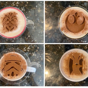 Star Wars 4 Pack - Disney Coffee Stencil - Etsy