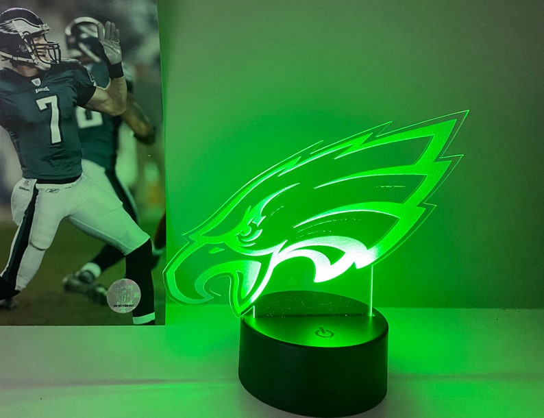 16 Color Philadelphia Eagles LED Acrylic Light Football Gift - Etsy