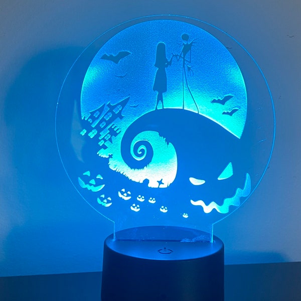 Nightmare Before Lamp - Etsy