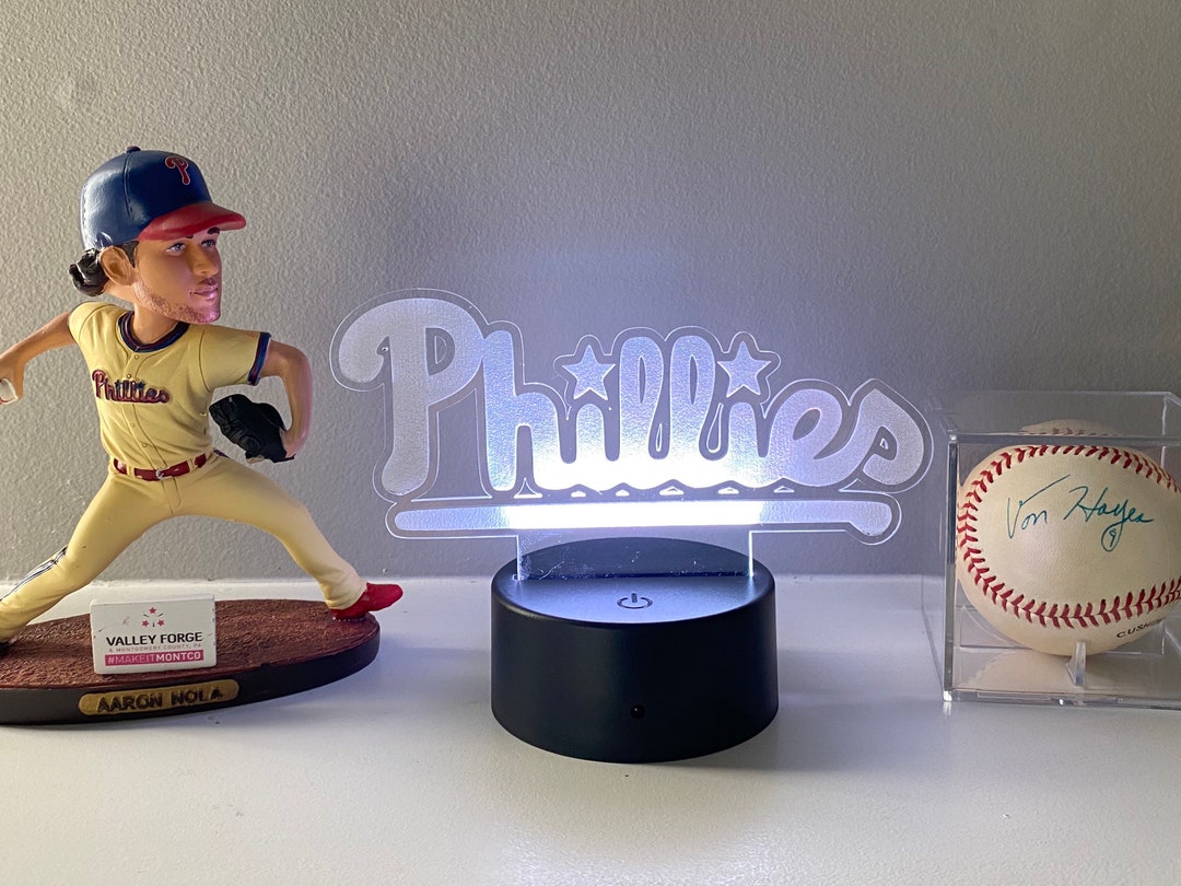 16 Color Philadelphia Phillies LED Acrylic Light Baseball World Series ...