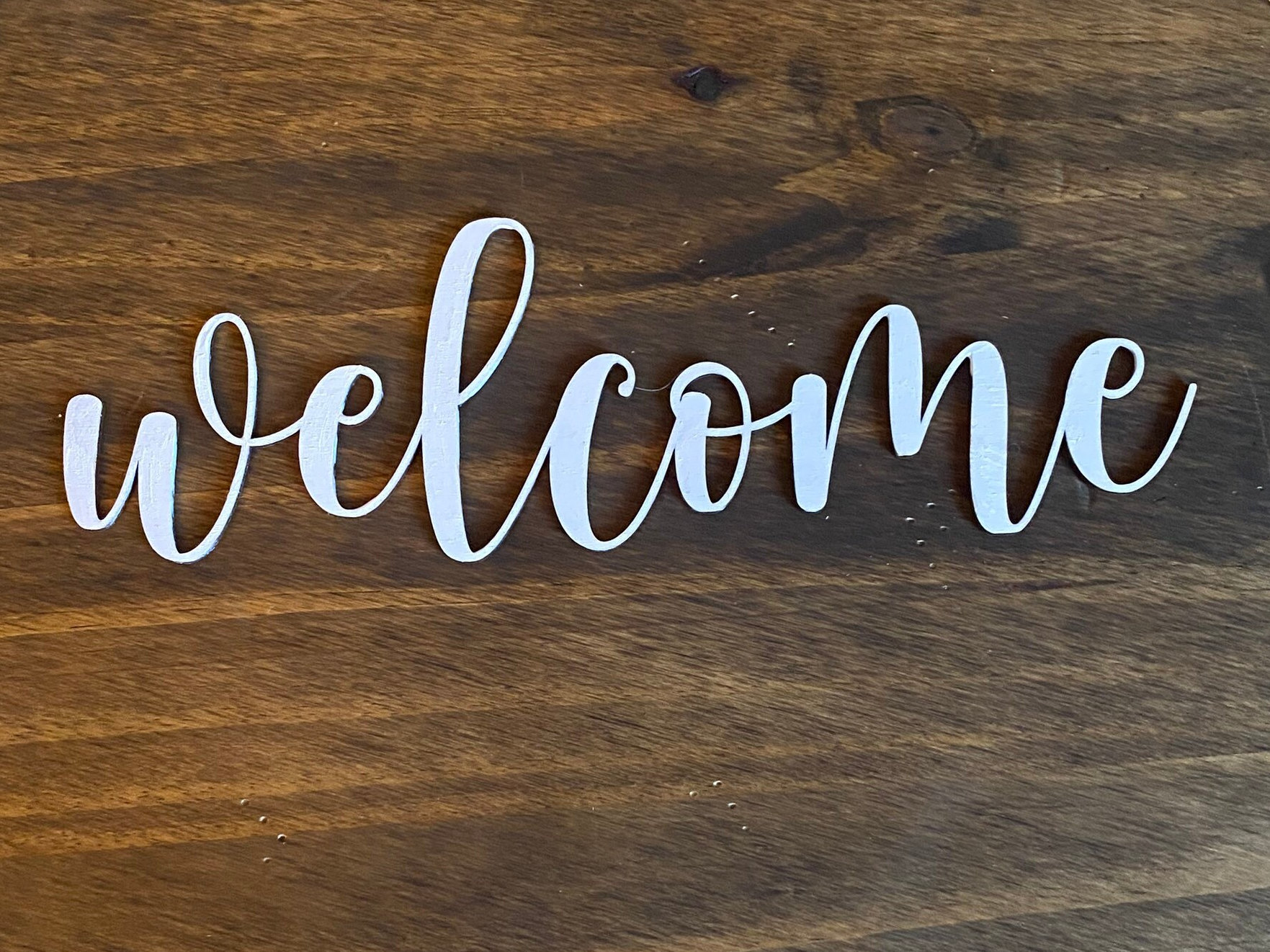 Welcome Laser Cut Unfinished Wood Cutout Shapes for - Etsy