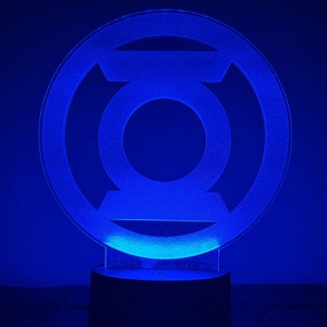 16 Color Green Lantern LED Acrylic Light Marvel Disney - Etsy