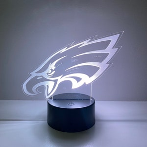 16 Color Philadelphia Eagles LED Acrylic Light Football Gift - Etsy