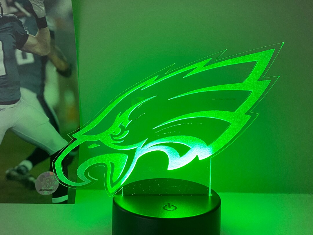 16 Color Philadelphia Eagles LED Acrylic Light Football Gift - Etsy
