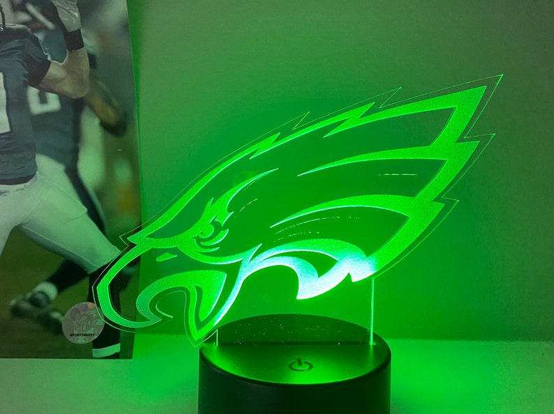 16 Color Philadelphia Eagles LED Acrylic Light Football Gift - Etsy