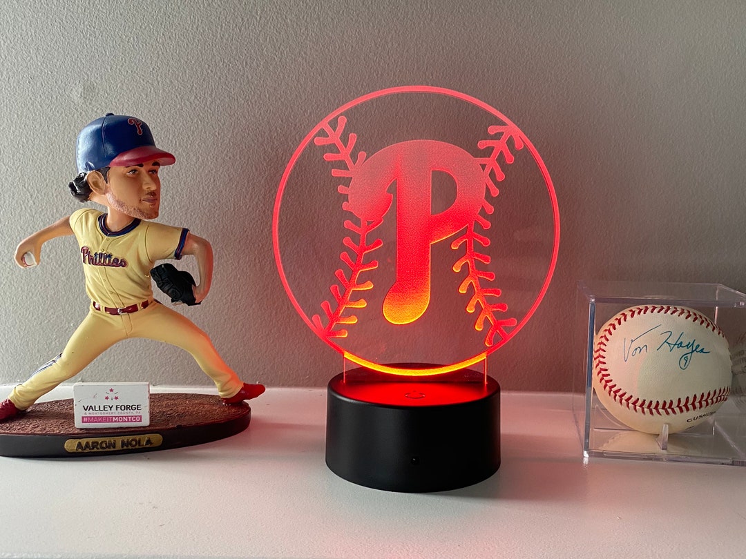 16 Color Philadelphia Phillies Baseball LED Acrylic Light Baseball ...