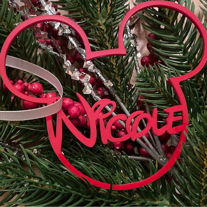 Mickey Name Tag - Etsy