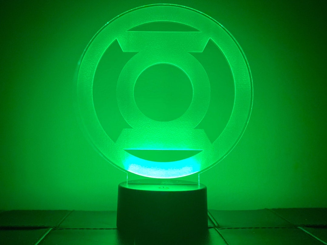 16 Color Green Lantern LED Acrylic Light Marvel Disney - Etsy
