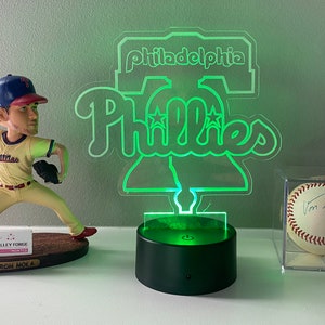 16 Color Philadelphia Phillies Bell LED Acrylic Light Baseball World ...