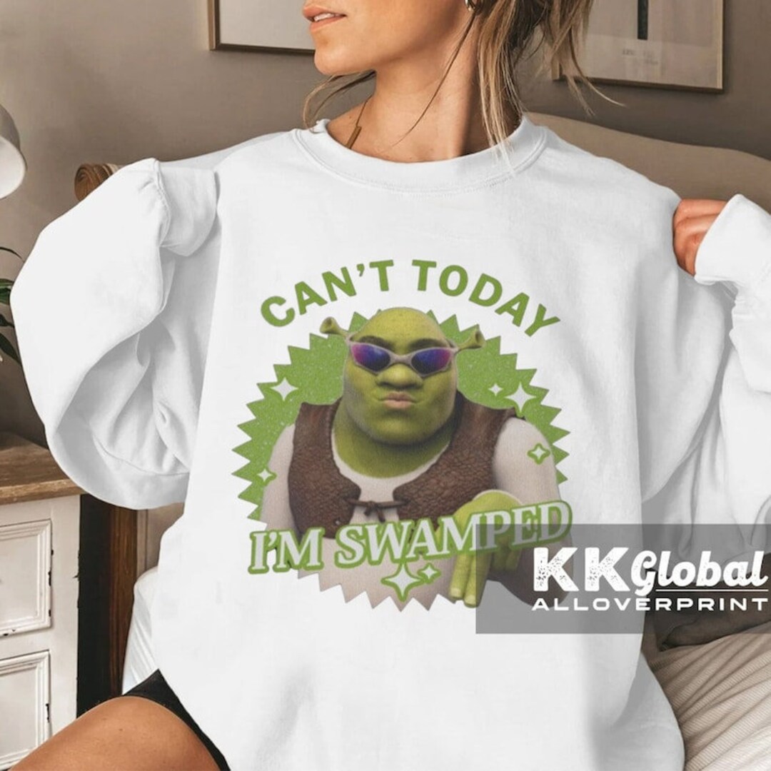 Can't Today I'm Swamped Shrek Barbie 90s Shirt, Shrek Fiona Princess ...