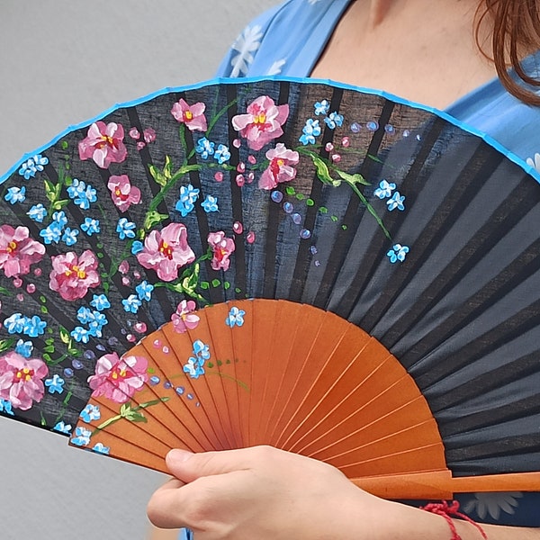 Hand Painted Fan - Etsy
