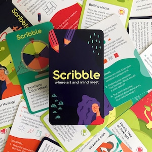 Scribble Deck | Prompt Cards for Mental Health | Drawing and Journaling ...