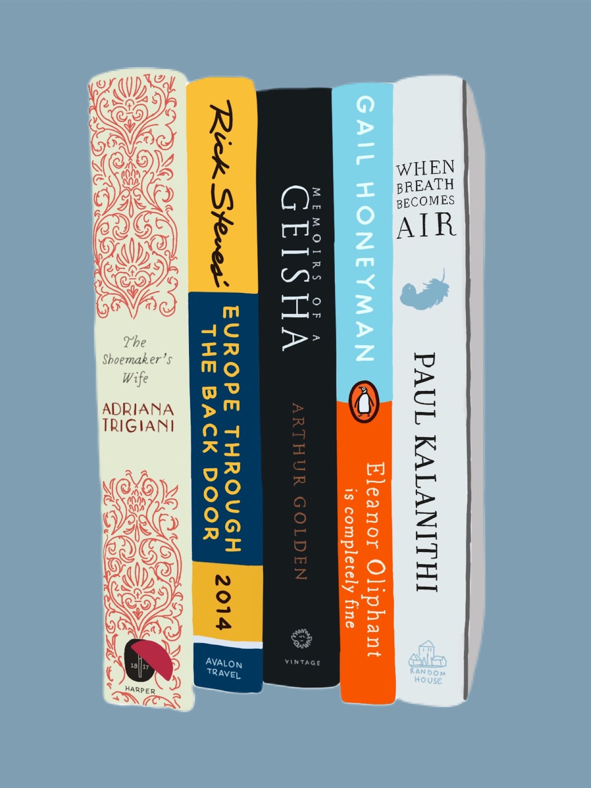 Custom Book Stack Art Book Spine Art 8 BOOKS / Teacher | Etsy