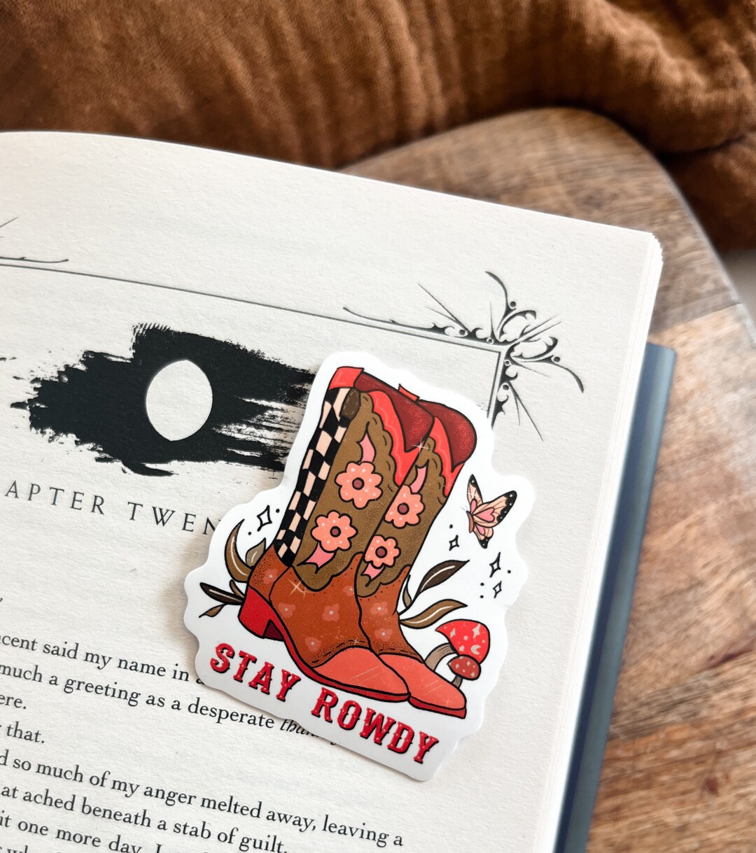 Stay Rowdy Sticker, Bookish Sticker, Kindle Sticker, Bookish Girlie ...