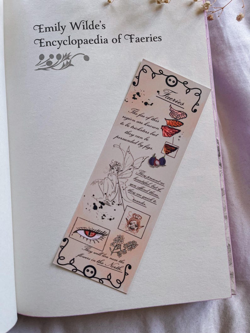 Emily Wilde Velvet Mini Bookmark, Romance Bookmark, Cute Bookish ...