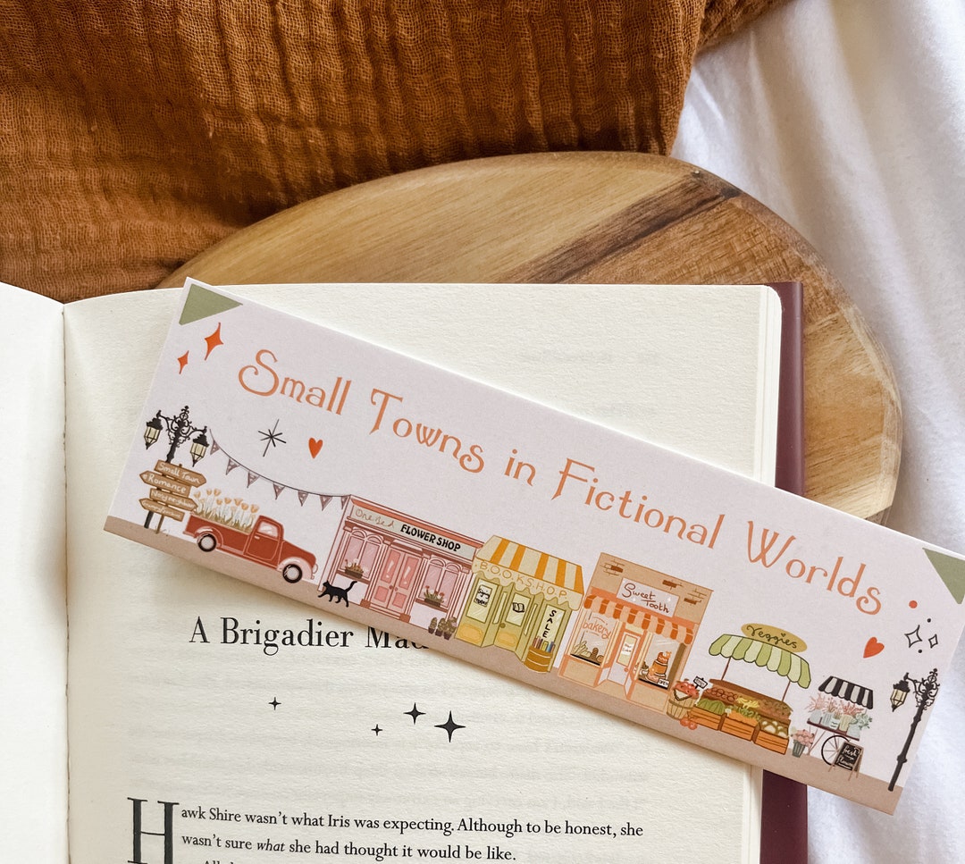 Small Towns in Fictional Worlds Tassel Bookmark, Small Town, Cute ...