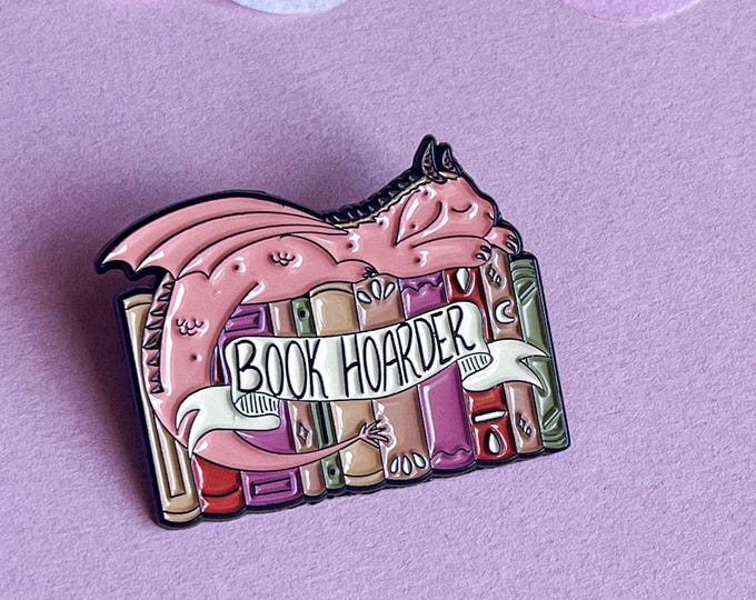 Lost in a Book Enamel Pin | Book Enamel Pin | Book Lover Enamel Pin ...