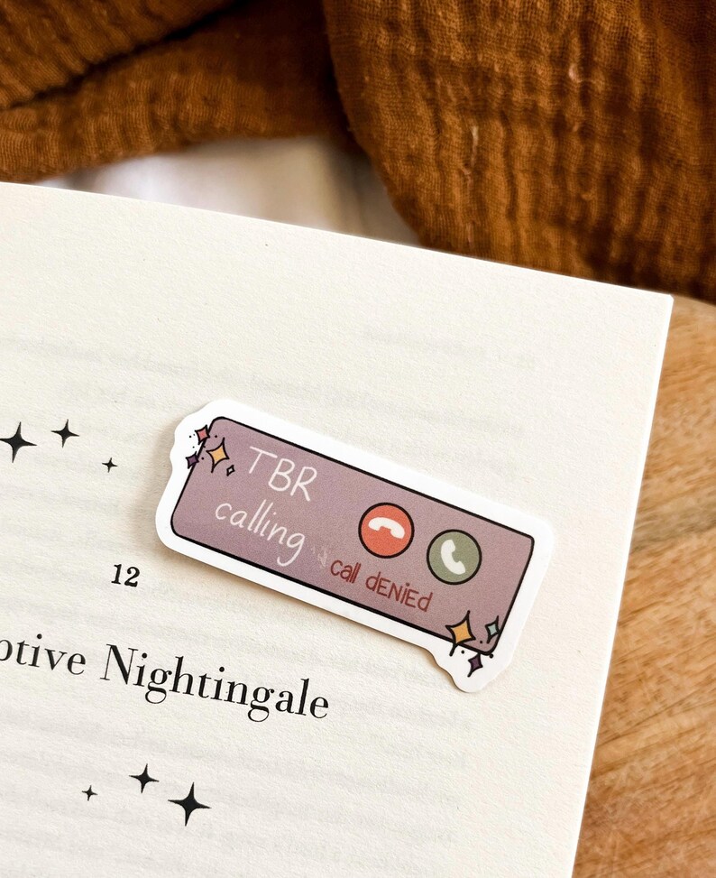TBR Calling Sticker, Bookish Sticker, Kindle Sticker, Bookish Girlie ...