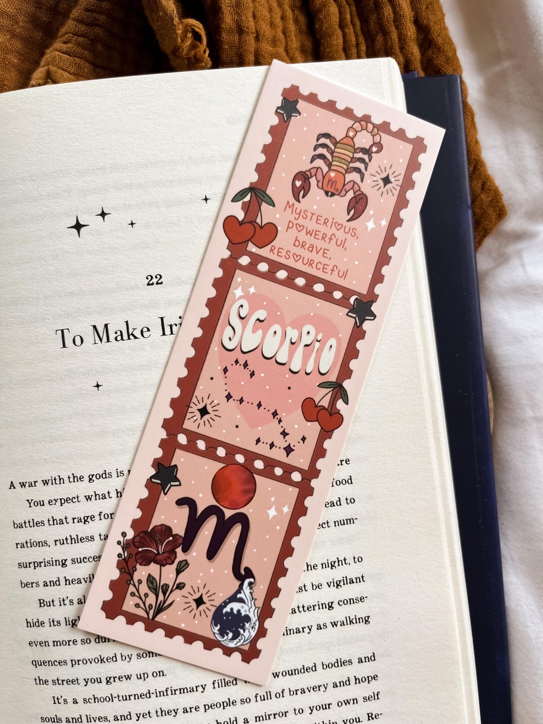 Zodiac Scorpio Bookmark, Tassel Bookmark, Zodiac Gift, Zodiac Birthday ...