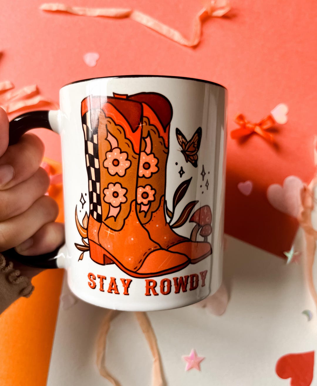 Stay Rowdy Cowboy Mug, Cute Cowboy Gift, Reader Gift, Cowboy Mug ...