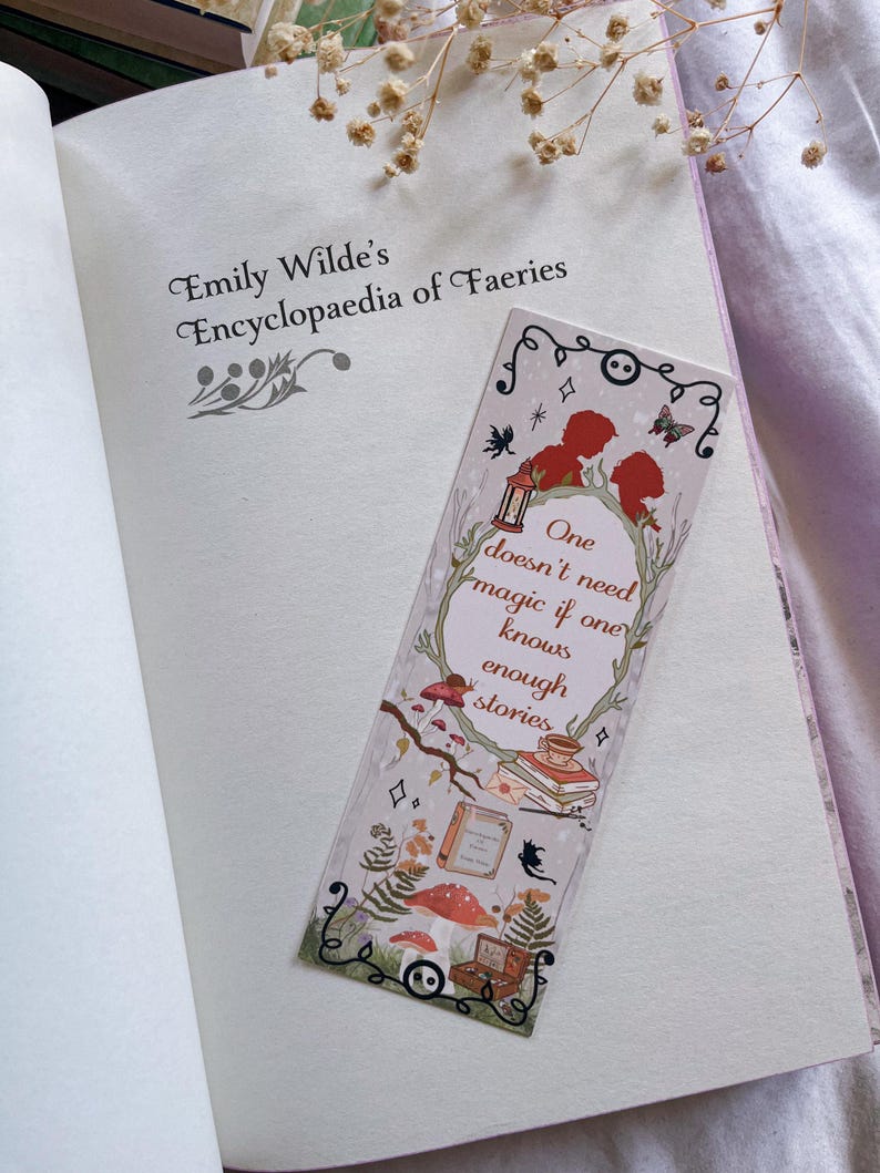 Emily Wilde Velvet Mini Bookmark, Romance Bookmark, Cute Bookish ...