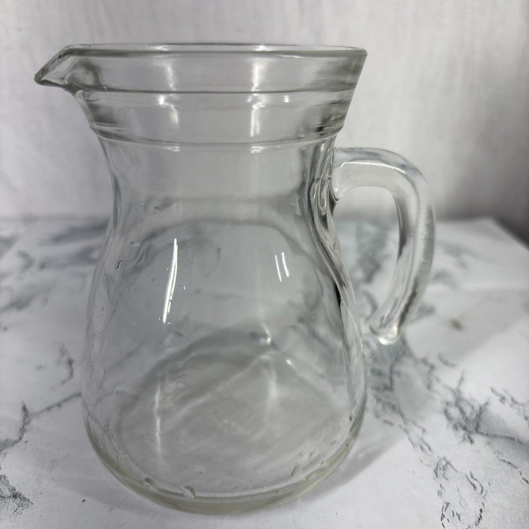 Cerve Vintage Clear Glass Carafe/pitcher Italy 10oz for Cream Juice ...