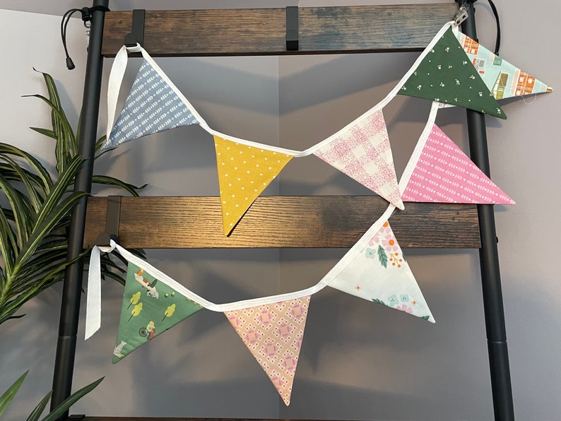 Decorative Bunting Flags Banner Garland 72 Inches Ready to - Etsy
