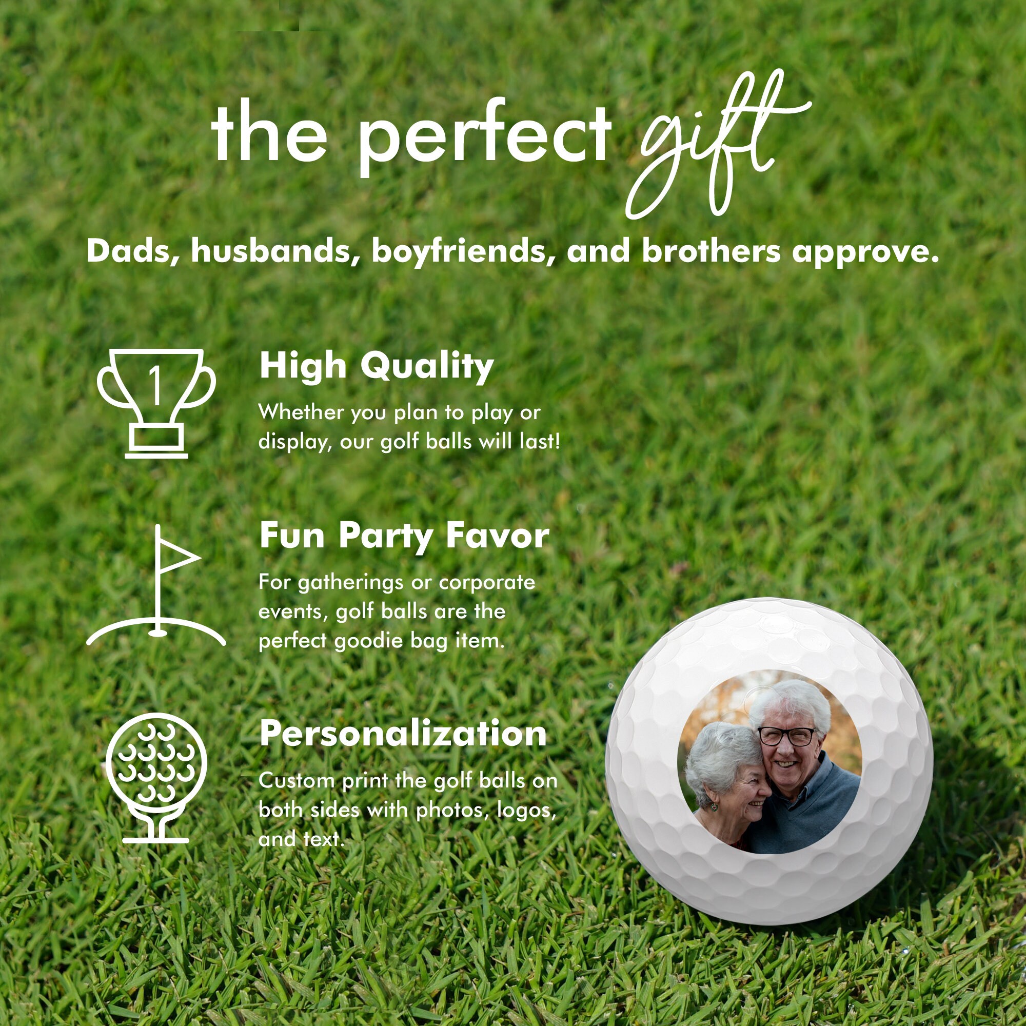 Personalized Golf Balls With Face Happy Anniversary Gift - Etsy