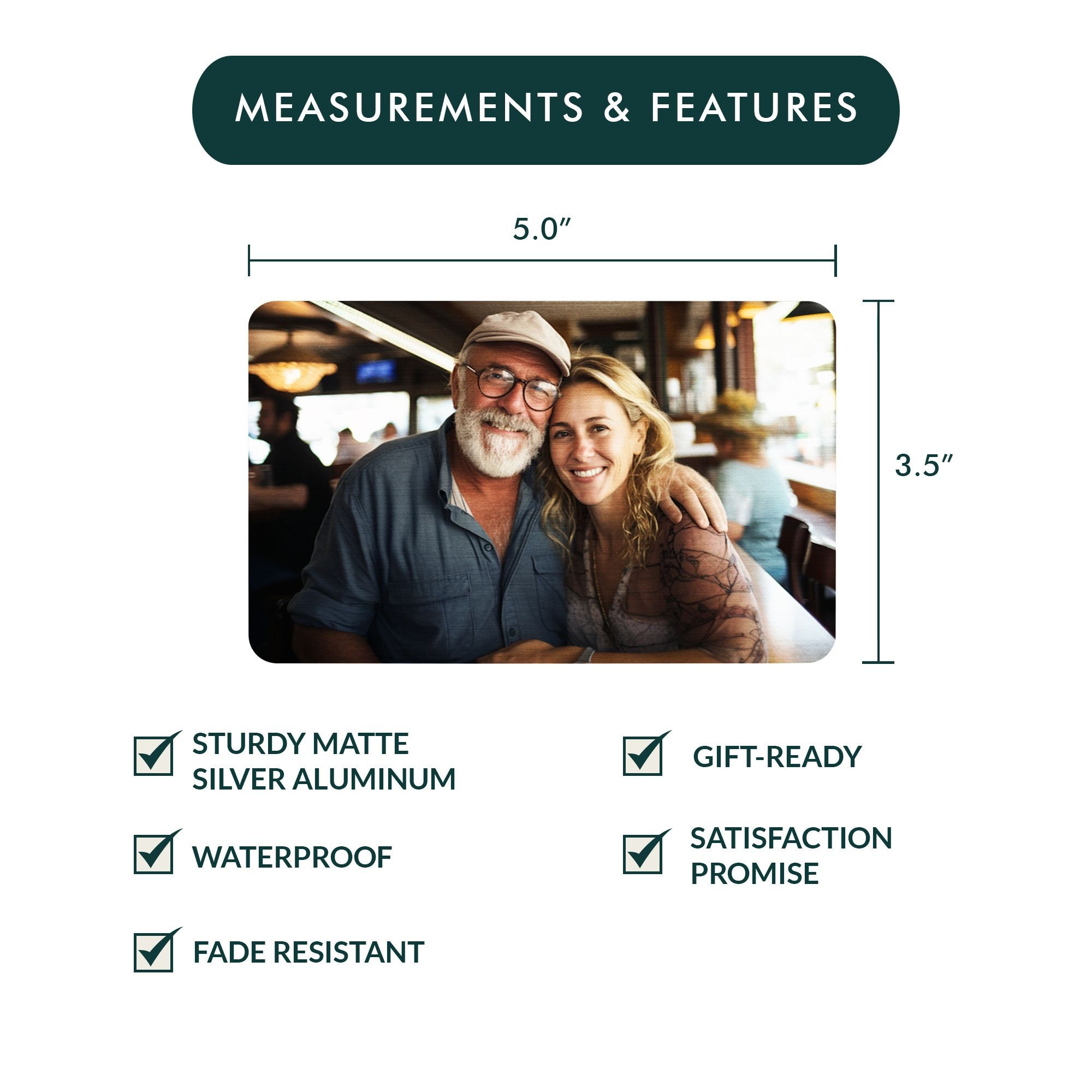 Customized Metal Wallet Card Personalized Metal Wallet Card With Photo ...