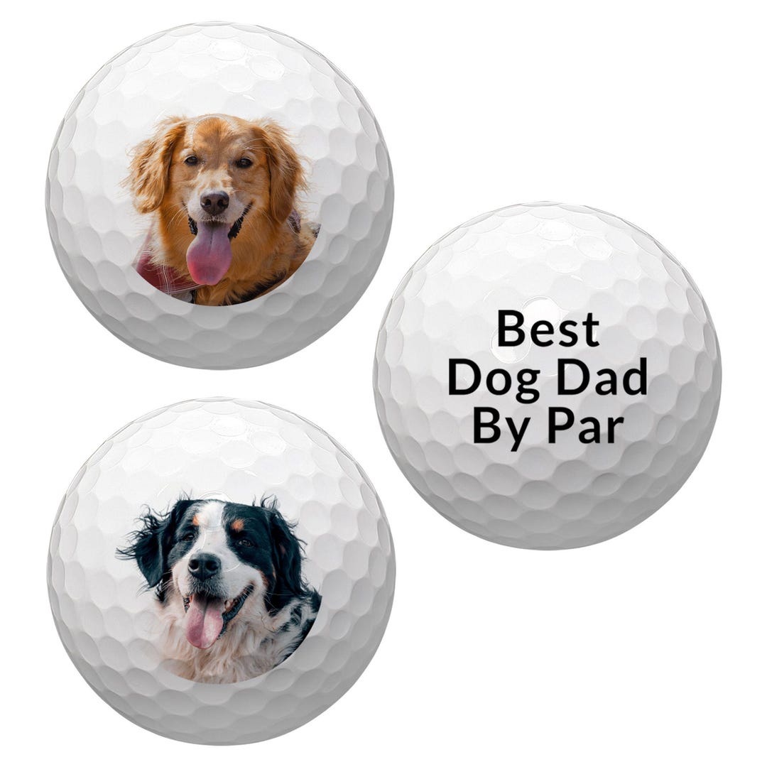 Pet Photo Golf Balls, Customized Dog Golf Ball, Dog Birthday Golf Ball ...