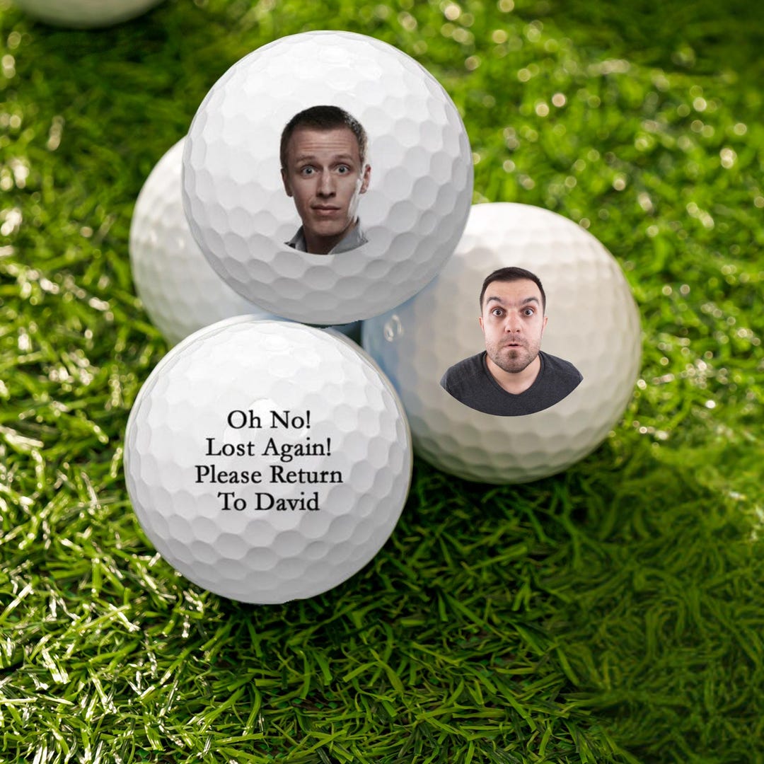 Funny Dad Golf Gift, Golf Balls With Face Husband Dad Golfer Gifts ...