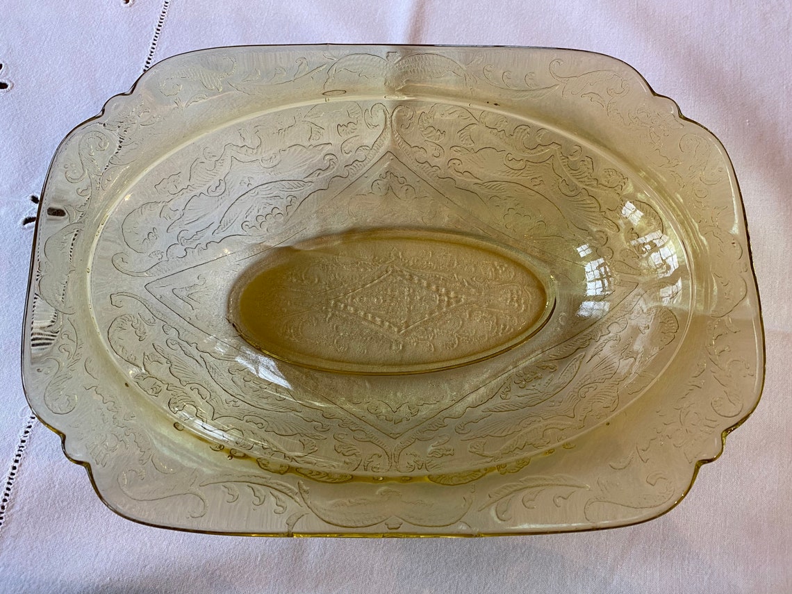 Federal Glass Co 1930s amber glassware. Pristine condition. | Etsy