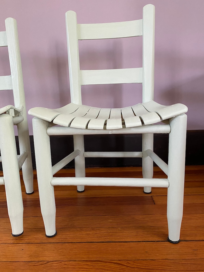 Vintage Children’s School Chairs Hand Painted in Mint Green Chalk Paint ...