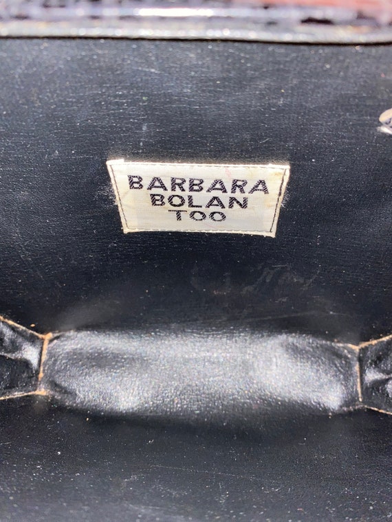 Vintage Barbara Bolan Art Deco leather crossbody and … - Gem