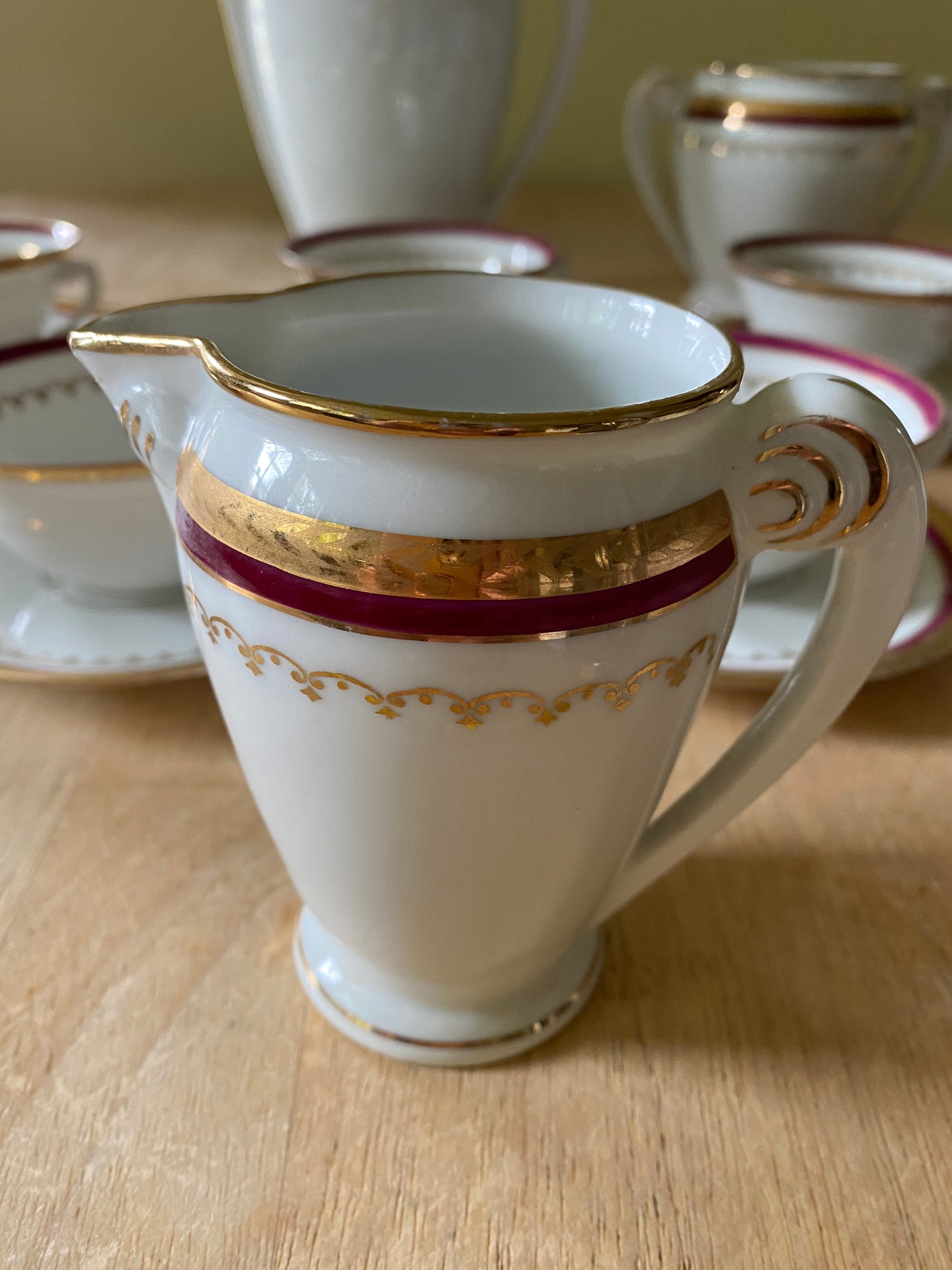 Vintage Limoges French Porcelain Coffee Service Set Circa - Etsy