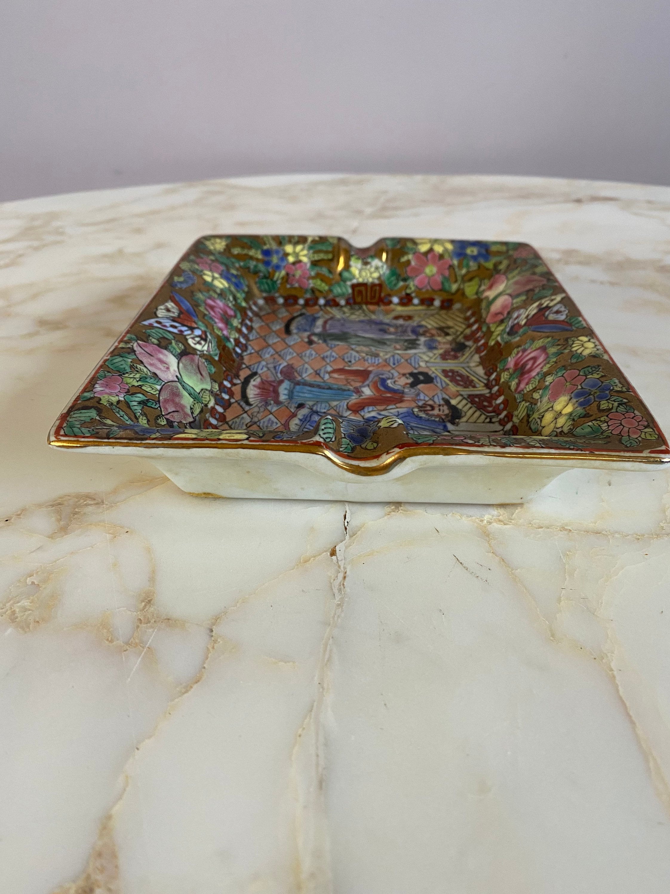 Antique Chinese Export Ash Tray Circa 1920 - Etsy