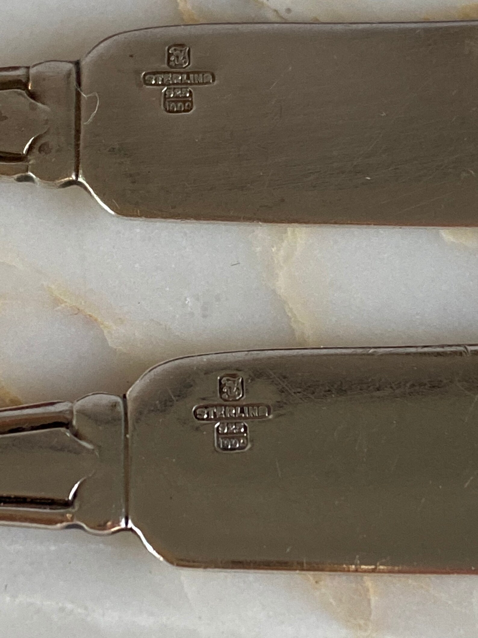 Pair of Antique Sterling Silver Butter Knives. Stamped - Etsy